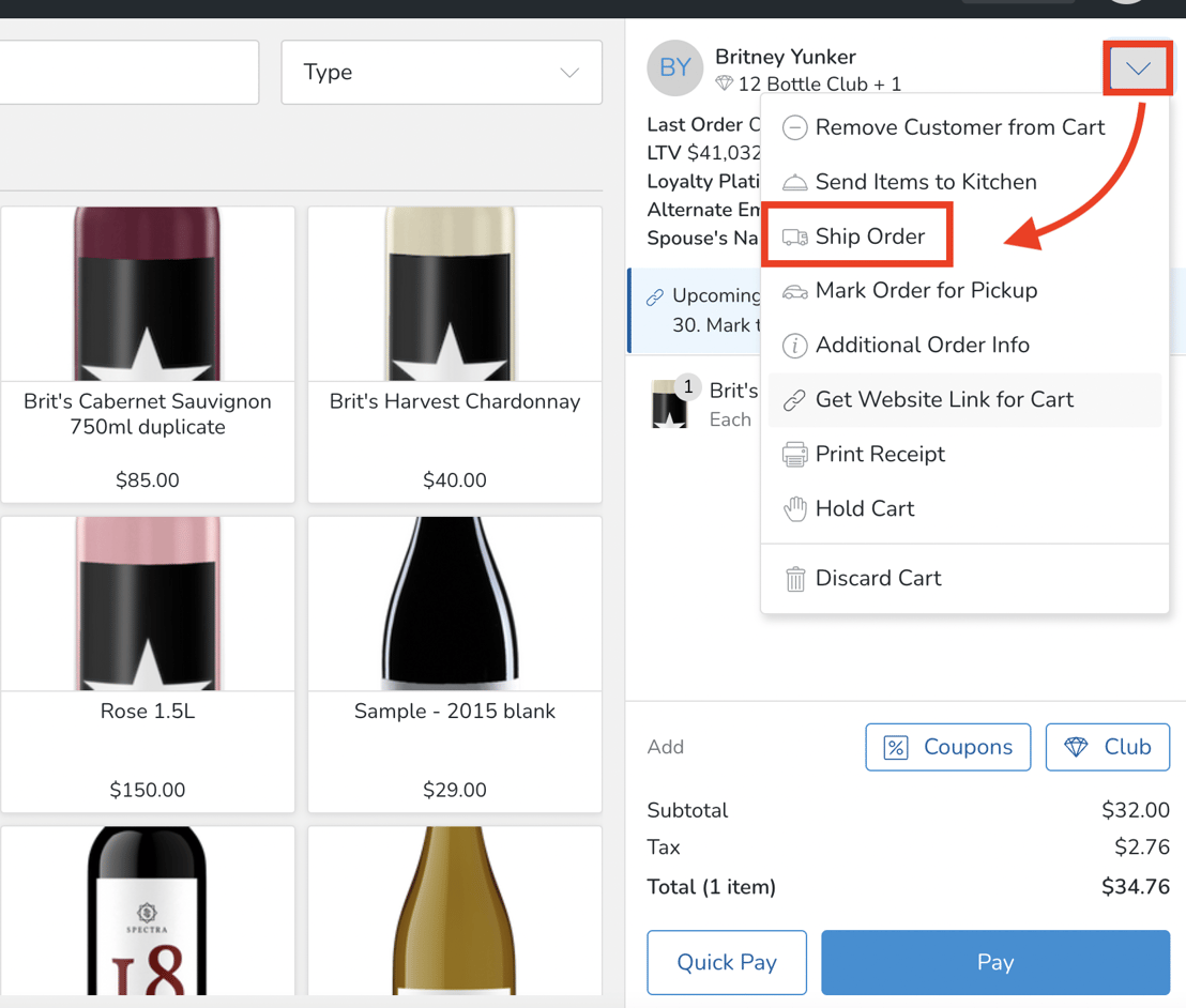 Carry Out vs Pickup Orders